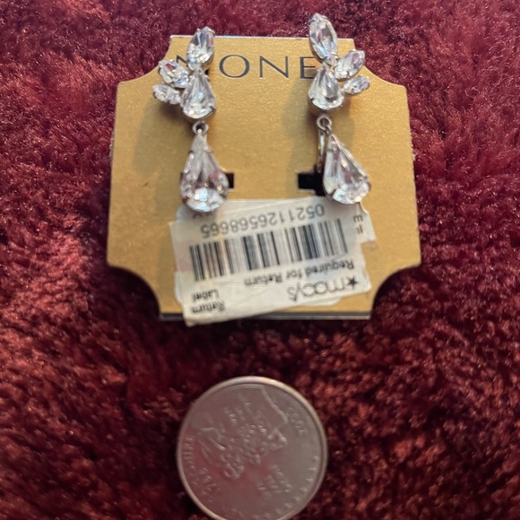 Monet | Jewelry | Vintage Monet Earring Teardrops With Cubic Zirconia ...